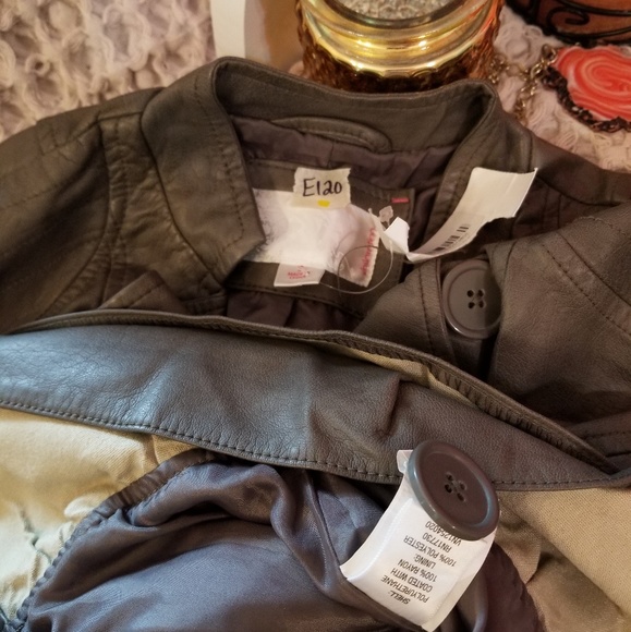 Xhilaration | Jackets & Coats | Nwt Faux Leather Ruffle Peplum Moto ...